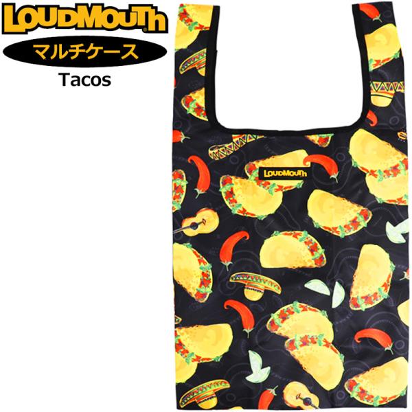 ラウドマウスのデザインが両面にプリントされたマルチケース■特長キャディバッグと同素材の厚手で丈夫な生地を採用水の侵入や汚れを防止する撥水加工ラウンドバッグやシューズバッグ、エコバッグとして大活躍手のひらサイズに折りたためるゴム付き■素材ポリ...