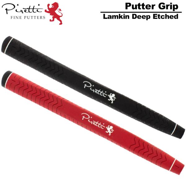 Piretti(ピレッティ) Lamkin Deep Etched(ラムキン ディープエッチド) パターグリップ合成ゴム「ジェネシス」素材製のモデルです※ジェネシス素材とは・表面の粘着性が高く、ねじれ制御に非常に優れた、LAMKIN独自開発...