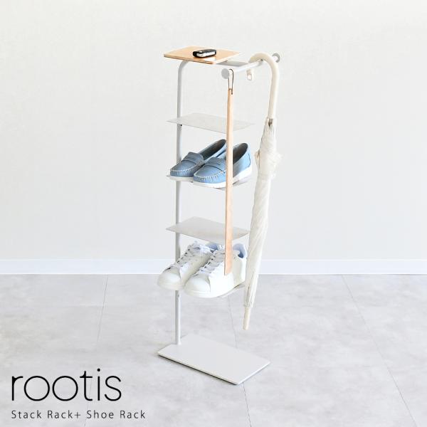 ■サイズ本体:約幅18×奥行31.5×高さ97cm天板:約幅15×奥行18cm棚板:約幅15×奥行22cm■重量約4.9kg■耐荷重天板:約0.5kg棚板:約1kg/段■カラーグレージュ/ブラック■材質本体:スチール（メラミン焼付塗装）天板...