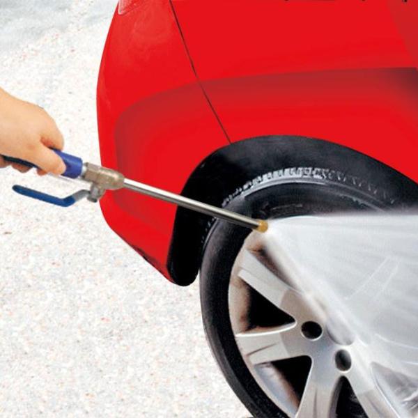 商品名：高圧洗浄機 小型 軽量 コードレス パワフルノズル 高圧 電源不要 洗車 掃除 家庭用セット内容：本体、ジョイント、ゴムパッキン、フラットノズル、ストレートノズル・電源不要、ホースにつなぐだけで高圧洗浄　ご家庭のホースに繋ぐだけで高...