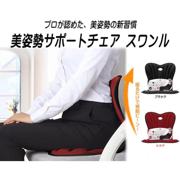 ★長時間の座り仕事による姿勢の崩れを防ぎ、正しい姿勢へ導く！＊日頃からの美姿勢をサポート！　座るだけで自然に姿勢を正しい方向へ導く3D設計！＊通気性に配慮した3Dモールディング　人間工学に基づいた立体形状が快適で自然な姿勢を維持します。＊テ...