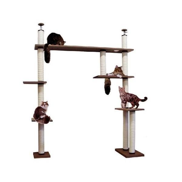 安定感・高級感抜群のキャットウォーク（ブリッジ板）付大型キャットタワー耐久性とインテリアを重視した最高級のキャットタワー。当社のキャットタワーはパーツ交換にて永年ご使用いただいているユーザー様が多数いらっしゃいます。ブリーダー様からも好評頂...