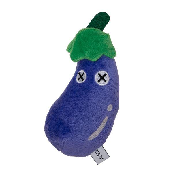 【商品名】 （まとめ） ファーム・プラッシュトイ／ナス （ペット用品・犬用） 【×5セット】 【ジャンル・特徴】 野菜モチーフのプラッシュトイ。