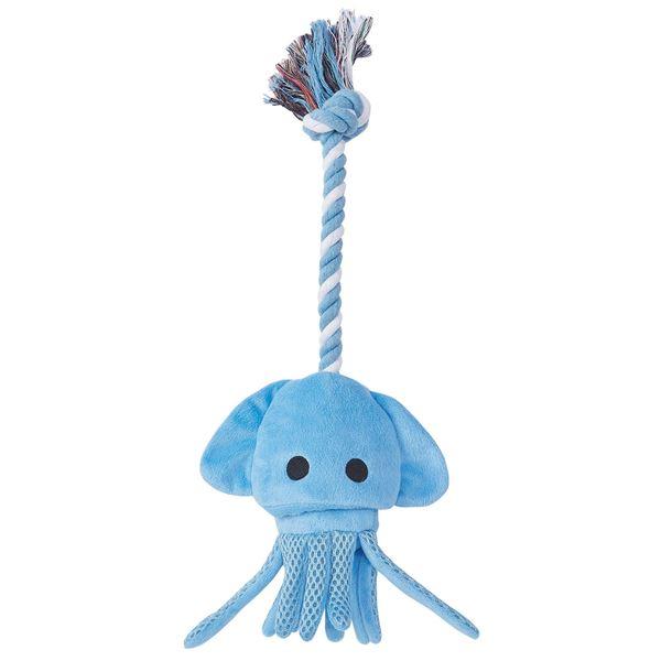 【商品名】 （まとめ）スタディロープトイ いか【×2セット】 (犬用玩具) 【ジャンル・特徴】 頭の中にフードを隠せば知育玩具にも。 [ A27215 ]