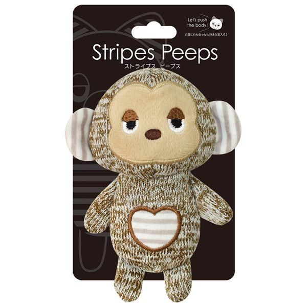 【商品名】 （まとめ）ストライプスピープスS さる （犬用玩具） 【×5セット】 【ジャンル・特徴】 ストライプ柄のかわいいぬいぐるみ！ [ SP-06 ]