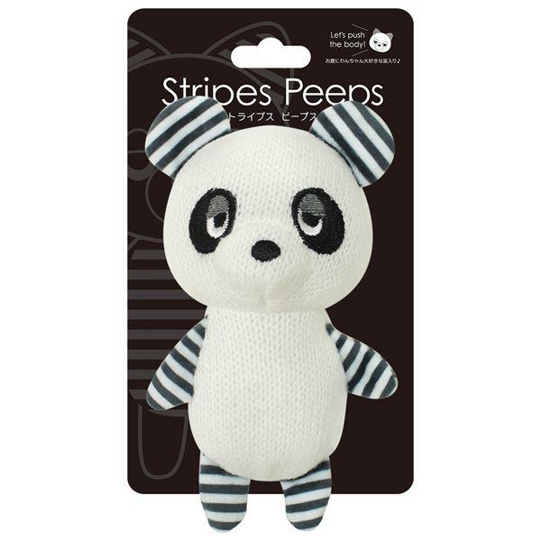 【商品名】 （まとめ）ストライプスピープスS ぱんだ （犬用玩具） 【×5セット】 【ジャンル・特徴】 ストライプ柄のかわいいぬいぐるみ！ [ SP-07 ]
