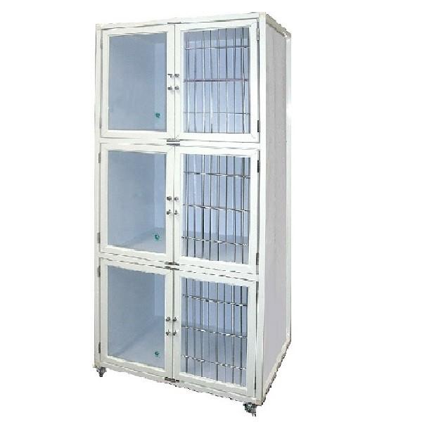 価格とシンプルなデザインにこだわったNEW TYPE次世代犬舎！ペットホテル・預かり用に最適な、丸洗いができる清潔なマンションタイプケージ・犬舎・ショーケース