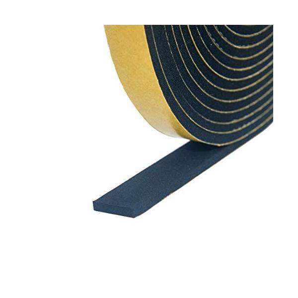 優れたEVAスポンジテープEVA素材は普通な弱いタイプのスポンジではなく、ほどよい硬さがあり、軽量で密度が高く、弾力と耐久性に優れています。裏面はテープ仕様で、強い粘着性あり、簡単に貼り付けてご利用いただけます。水が染み込まなく屋外や水まわ...