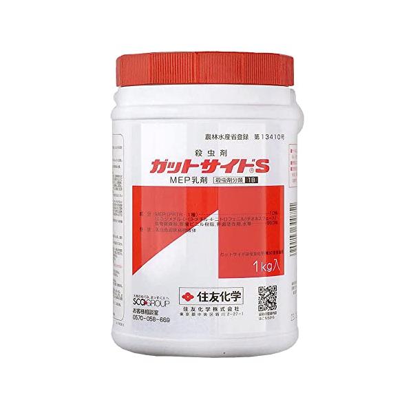 性状:乳白色泥状粘稠液体農林水産省登録番号:第13410号、毒性区分:普通物内容量:1kg有効年限:3年成分:MEP・鉱物質微粉・酢酸ビニル樹脂・界面活性剤・水等