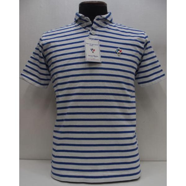 ●Arvor Maree [SAILR 1B-POLO BORDER]★ざっくりとしたコットン100％の生地を用いたマリンボーダー・ショールカラーの1ボタンポロシャツ。「Arvor Maree」の代表的なデザイン、丸襟のセーラーカラーが特徴...