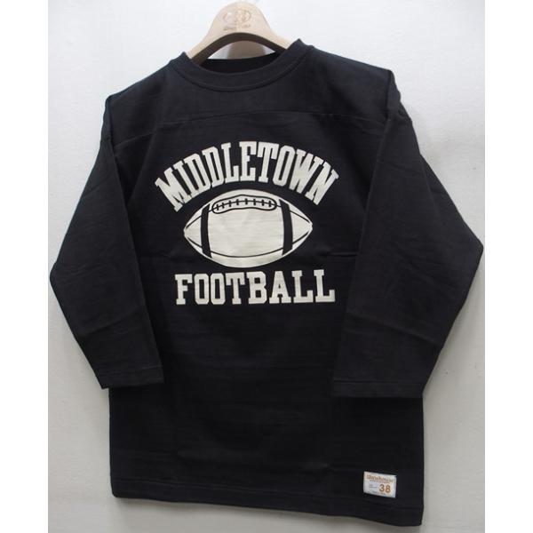 ●WAREHOUSE(ウエアハウス)[Lot.4063 3/4 Sleeve Football Tee/MIDDLETOWN]★2026 Collection★7分袖フットボールTee。「吊り編み機より希少」といわれる旧式のローゲージ編み機...