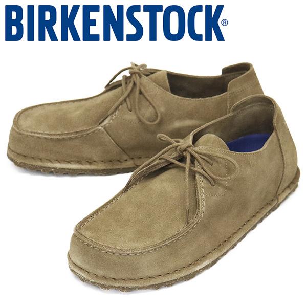 正規取扱店 THREE WOOD足の形状を考慮したBIRKENSTOCKオリジナルDeep Blueフットベッド、取り外し可能アッパー：ベロアレザー中敷：マイクロファイバーアウターソール：コルク混合天然ゴム製アウターソール詳細：ステッチでア...