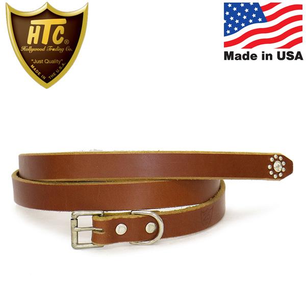 正規取扱店 THREE WOODHollywood Trading Companyの25周年記念となるHTCベルトです。ベルト幅は0.75inch（約1.9cm）、バックル横には25周年記念の刻印を施しています。エンド部分にはワンポイントで...