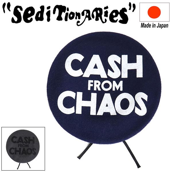 正規取扱店 THREE WOODSEDITIONARIESのアートワークがプリントされた、合皮のパイピング付のベレー帽です。ワンサイズ(頭周り 58cm 直径 28cm) 素材:ウール/パイピング:合皮MADE IN JAPAN※表記はおお...