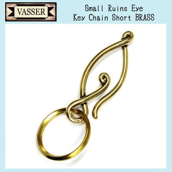 正規取扱店 THREE WOOD。素材：ブラス(真鍮)サイズ：全長約82mm(キーリング含む) ，最大幅：21mm ，キーリング直径約30mm