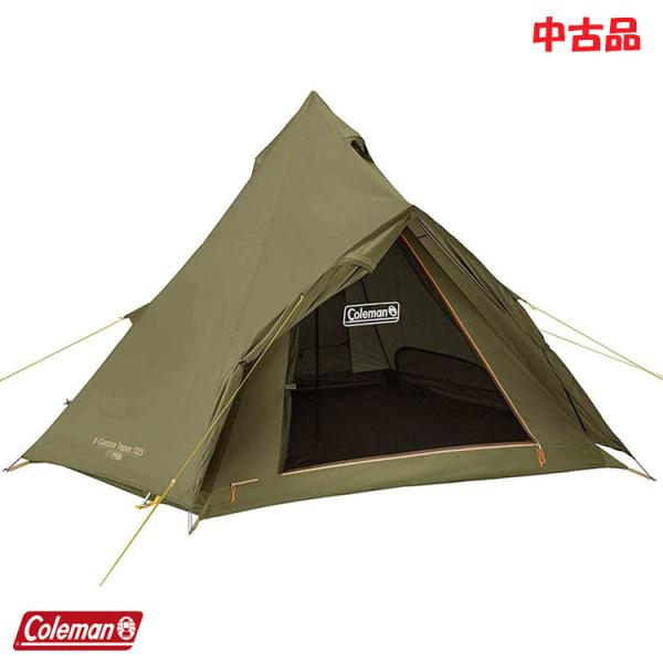 〇Coleman(コールマン)のティピー型テント「エクスカーションティピー/325 グランドシート付き」です。〇開閉時テント内に雨の侵入を防ぐ前室を備えたシンプル構造のティピー型テントです。〇広い前室は荷物置き場としても活用でき、ベンチレー...
