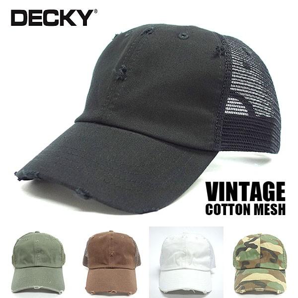 商品名　：DECKY ディッキー デッキー キャップ メンズ レディース 帽子 ヴィンテージ アメリカ USA 定番 コットン メッシュカラー　：＃1ブラック　　　　　＃2オリーブ　　　　　＃3ブラウン　　　　　＃4ホワイト　　　　　＃5カ...