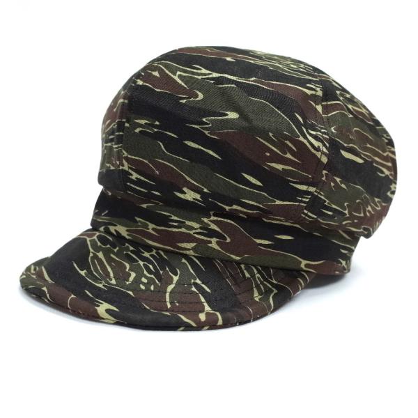 ブランド：THROB&amp;CO商品名　：《THROB&amp;CO》タイガーカモキャスケットカラー　：＃1　ブラックサイズ　：58cm〜59cm（頭周り）　　　　　サイズ調整アジャスターすべり（仕様）高さ　　：約15.5cm前後（正面庇...