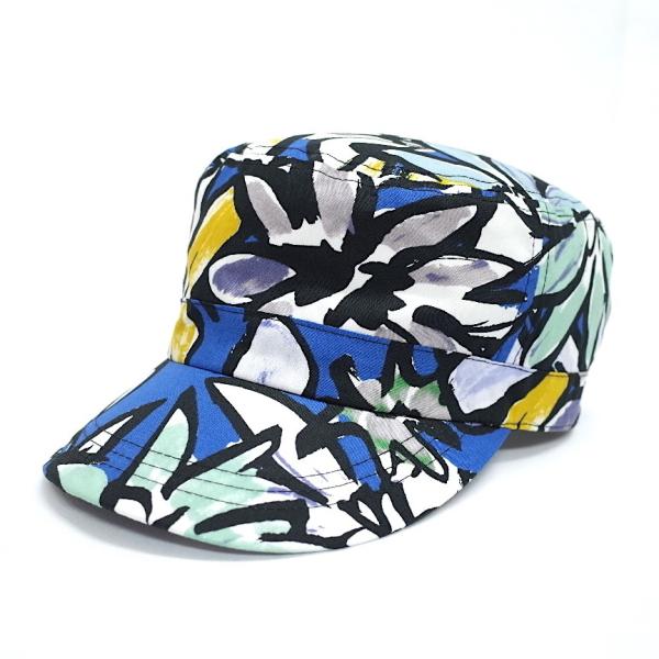 ブランド：THROB&amp;CO商品名　：《THROB&amp;CO》プリントフラワー ドゴールカラー　：＃1　ブルー　　　　　＃2　オレンジ　　　　　＃3　イエロー　　　　　＃4　ホワイトサイズ　：57.5cm〜59cm（頭周り）　　　...