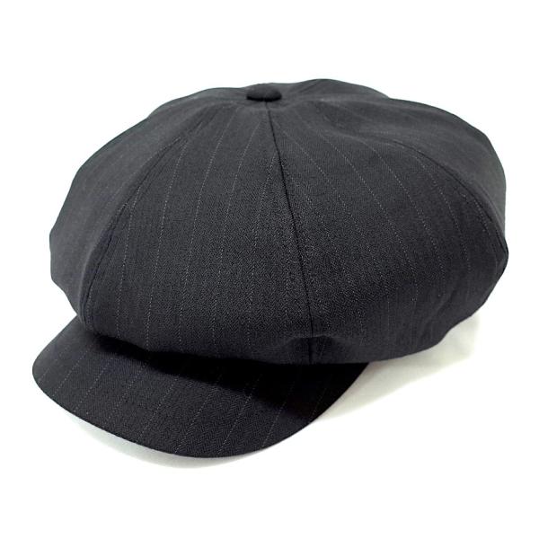 商品名　：《THROB&amp;CO》stripe eight piece cas hunting ストライプ エイトピース キャスハンチングカラー　：＃1　ブラック/ホワイト　　　　サイズ　：57.5cm〜59cm（頭周り）高さ　　：約1...