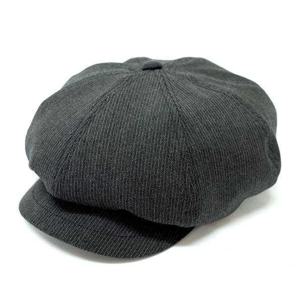 商品名　：《THROB&amp;CO》pinstripe eight piece cas hunting ピンストライプ エイトピース キャスハンチングカラー　：＃1　グレー/ブラック　　　サイズ　：57.5cm〜59cm（頭周り）高さ　　...