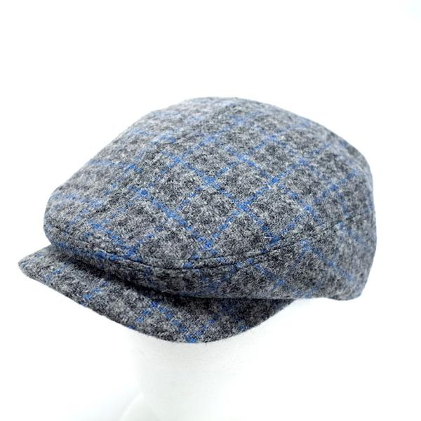 商品名　：《THROB&amp;CO》 tweed fred hunting ツイード フレッド ハンチング品番　：TH17HG26カラー　：＃1　グレー/ブルー　　　　サイズ　：57cm〜58.5cm（頭周り）高さ　　：約12cm前後庇長...