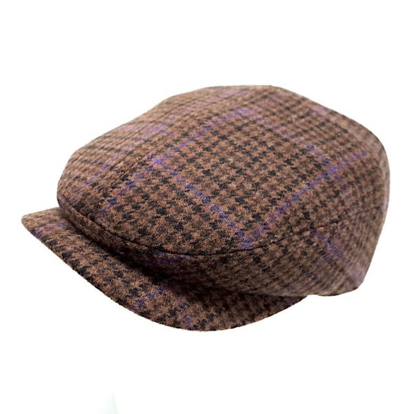 商品名　：《THROB&amp;CO》 glen check fred hunting グレンチェック フレッド ハンチングカラー　：＃１　ブラウン/ブラック　　　　　＃２　ベージュ/グリーン　　　　サイズ　：57cm〜58.5cm（頭周り...