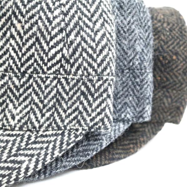 商品名　：《THROB&amp;CO》 herringbone degaulle ヘリンボーン ドゴールカラー　：＃1　オフ/ブラック　　　　：＃2　グレー/ブラック　　　　：＃3　ブラウン/ブラックサイズ　：56cm〜58.5cm（頭周り...
