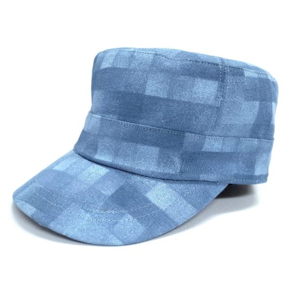 ブランド：THROB&amp;CO商品名　：《THROB&amp;CO》scrub block check degaulle スクラブブロックチェックドゴールカラー　：＃1　ブルー　　　　　＃2　カーキ　　サイズ　：56cm〜59cm（頭周...