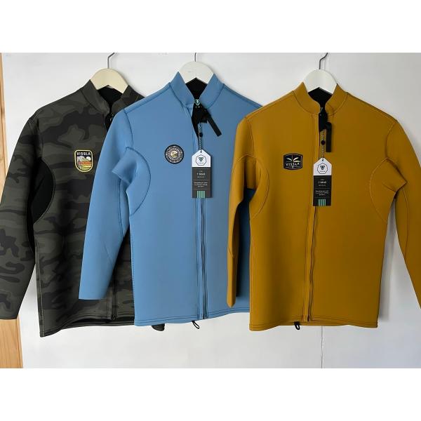 ヴィスラウェットスーツ長袖タッパー　フロントジップ仕様生地：ネオプレン:100%【ブルーサイン】VISSLA WETSUITSの素材工場は世界で最も厳しい基準と言われている"ブルーサイン"の認証を得ており、世界最高の消費者の安全や労働者と環...