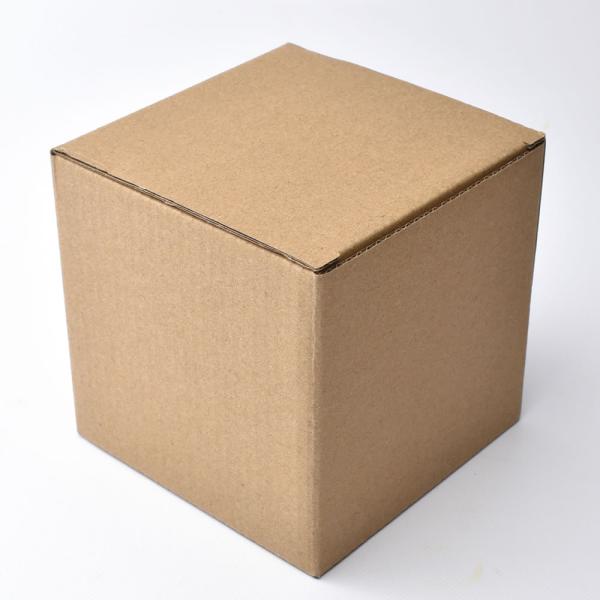 ちょっと硬さのあるクラフトの箱。