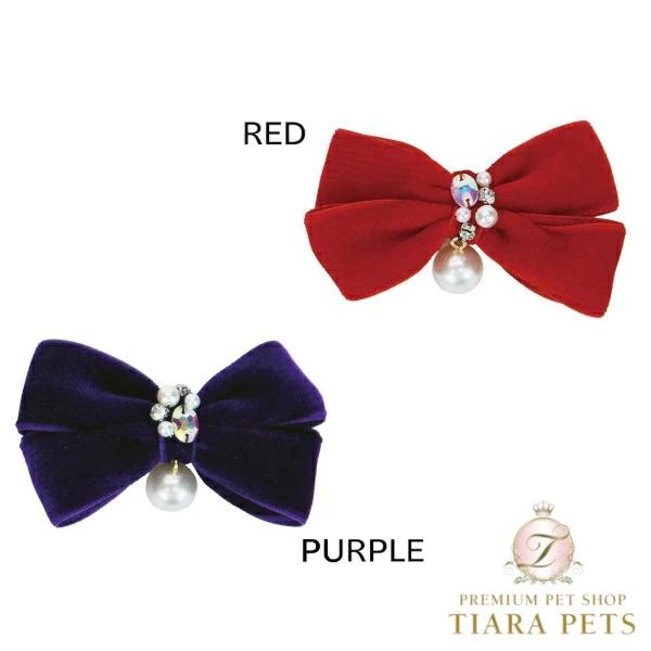 リュクスバーディ Luxe birdie レヴリーバレッタ※10月下旬お届け予定です。クラシカルに輝く、エレガントバレッタ。ブラックのベルベットリボンに、繊細な白レースを重ね、中央にはラインストーンを贅沢にあしらった上品なリボンバレッタ。落...