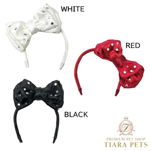 リュクスバーディ Luxe birdie アドラブルカチューシャ※10月上旬お届け予定です。高級感のあるサテン生地に、きらめくビジューが付いた高級感のあるカチューシャ。ワイヤーリボンになっているので、立体感のある形にできるところもポイントで...