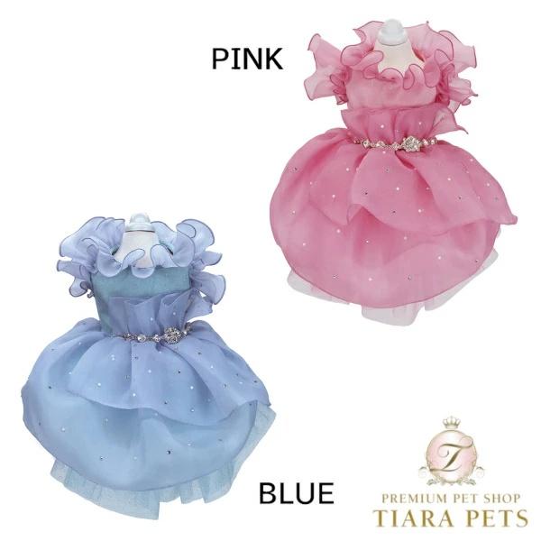 リュクスバーディ Luxe birdie コンフェティドレス※9月中旬お届け予定です。星屑のドレープに、きらめきを秘めて。立体感のあるプリーツドレープに光をまとい、まるでお菓子の国から舞い降りた小さな妖精のよう。きらきらと輝くチャームと、ド...