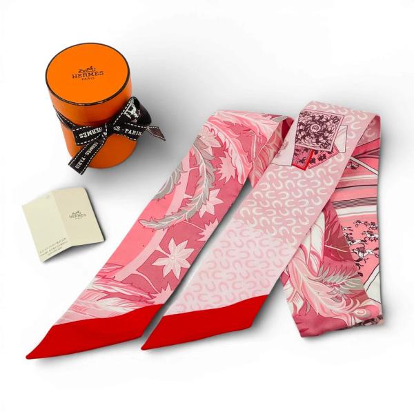 HERMES シルク シュヴァル フェニックス ピンク ツイリー