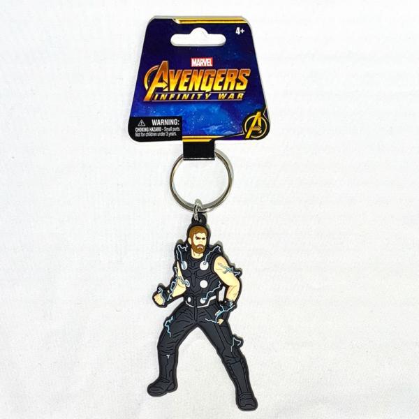 MARVEL (マーベル) アベンジャーズ  INFINITY WAR  The Mighty Thor (マイティ・ソー) キーリング ラバータイプです。頭から足先までの長さ 約 8.5cm裏面は、黒色です。ちょっとしたお土産に、プレゼン...