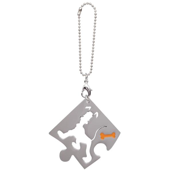 Disney (ディズニー)  Pluto (プルート) Puzzle Pewter Keyring メタルタイプ キーリング キーホルダーです。ちょっとしたお土産や、プレゼントにいかがですか？こちらの商品は、ポスト投函配送可能です。縦(約...