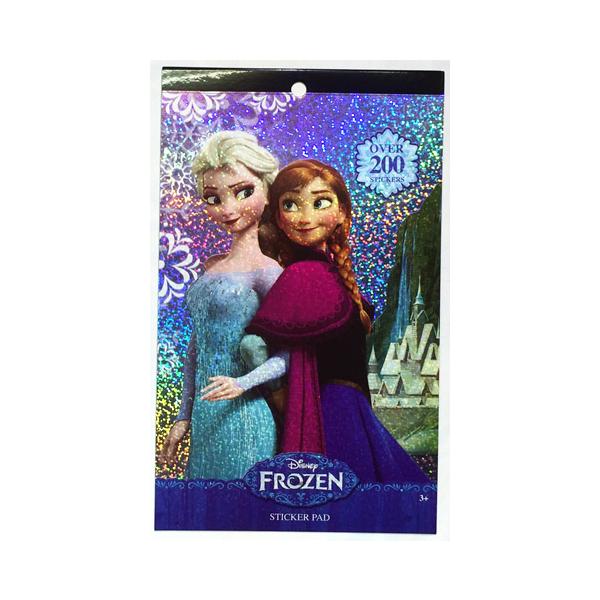 Disney FROZEN（アナと雪の女王）のOver 200 Sticker Pad（シール）【並行輸入品】 です。表紙にはラメが入っているので、開ける前からわくわく！4シート、200枚いりです。ちょっとしたお土産や、お誕生日の贈り物にオ...