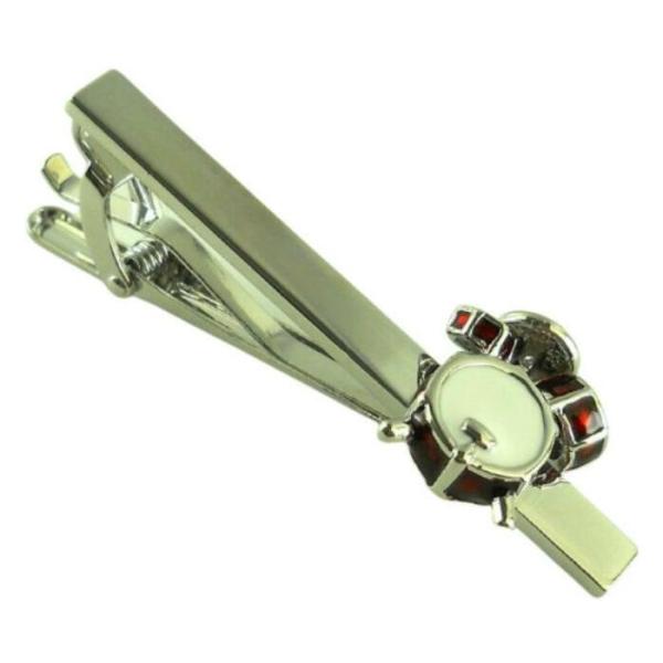 ・製品仕様材質：合金（真鍮）コーティング：ロジウムメッキサイズ：（本体）全長約6cm×全幅0.6cmサイズ：（飾り部分）縦約2cm×横1.6cm　重量：約14ｇ付属品：巾着袋パッケージ：クリスタルパック（専用ケースは付属しません）※ドラムス...