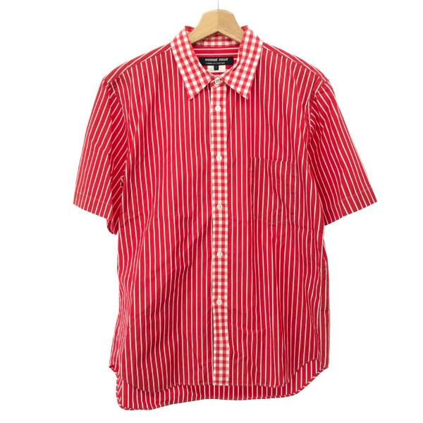 【ブランド名】Comme des Gar〓ons　コムデギャルソンオムドゥ【メーカーサイズ】サイズ:S※サイズはメーカーにより若干異なりますのでご注意下さい。【管理番号】240001077538【仕様】半袖シャツ DO-B070チェック×ス...