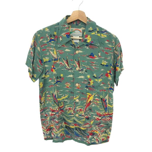 【ブランド名】PARADISE FOUND 　パラダイスファンド【メーカーサイズ】サイズ:S※サイズはメーカーにより若干異なりますのでご注意下さい。【管理番号】240001082684【仕様】アロハシャツ 総柄/カヌー＆ヨット/パラダイスフ...
