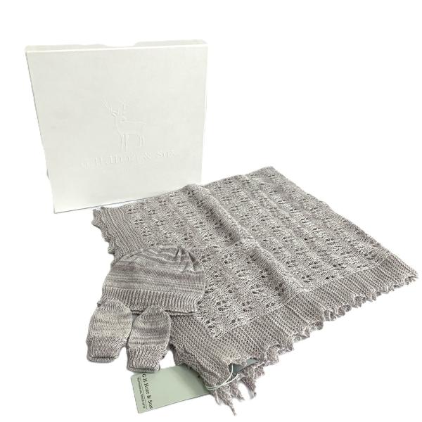 【ブランド】G.H.HURT&amp;SON　ジーエイチハートアンドサン【仕様】Kitten Paw Wool/おくるみ/参考定価27500円税込【状態詳細】Nランク【管理番号】240001103446