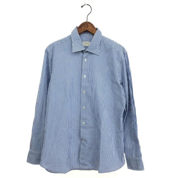 【ブランド名】BORRIELLO　ボリエッロ【メーカーサイズ】サイズ:41/16※サイズはメーカーにより若干異なりますのでご注意下さい。【管理番号】240001165150【仕様】シアサッカーストライプシャツ 長袖   【コンディション】A...