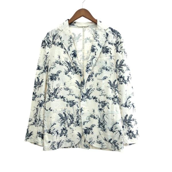 【ブランド名】giannetta　ジャンネット【メーカーサイズ】サイズ:46※サイズはメーカーにより若干異なりますのでご注意下さい。【管理番号】240001170848【仕様】2B総柄ジャケット コットン   【コンディション】Aランク