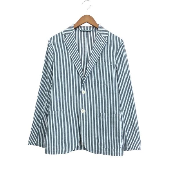 【ブランド名】giannetta　ジャンネット【メーカーサイズ】サイズ:46※サイズはメーカーにより若干異なりますのでご注意下さい。【管理番号】240001170849【仕様】2Bストライプジャケット シアサッカー   【コンディション】Aランク