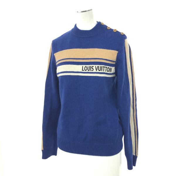 【ブランド名】LOUIS VUITTON　ルイヴィトン【メーカーサイズ】サイズ:S※サイズはメーカーにより若干異なりますのでご注意下さい。【管理番号】240001172741【仕様】LVロゴニットセーター RW192W LPX FHKL29...