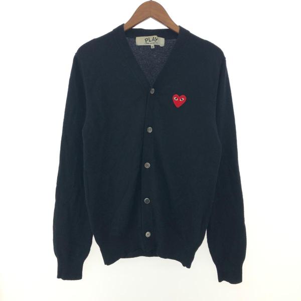 【ブランド名】PLAY COMMEdesGARCONS　プレイコムデギャルソン【メーカーサイズ】サイズ:M※サイズはメーカーにより若干異なりますのでご注意下さい。【管理番号】【仕様】長袖カーディガン AZ-N008/AD2012ウール100...
