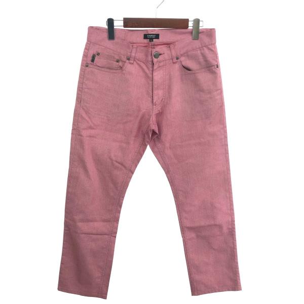 【ブランド名】BURBERRY BLACK LABEL　バーバリーブラックレーベル【メーカーサイズ】サイズ:76※サイズはメーカーにより若干異なりますのでご注意下さい。【管理番号】240001183430【仕様】パンツ 革パッチ/コットン ...