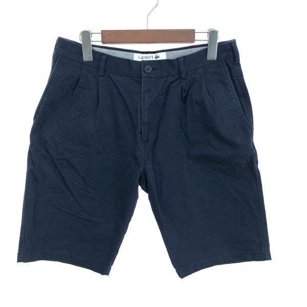 【ブランド名】LACOSTE　ラコステ【メーカーサイズ】サイズ:US 32※サイズはメーカーにより若干異なりますのでご注意下さい。【管理番号】240001185931【仕様】ハーフパンツ ロゴワッペン   【コンディション】Aランクスレ、使用感有