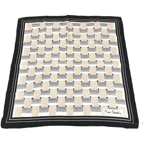 【ブランド】pierre cardin　ピエールカルダン【仕様】ロゴ/総柄/シルク【状態詳細】Aランク【管理番号】240001186125